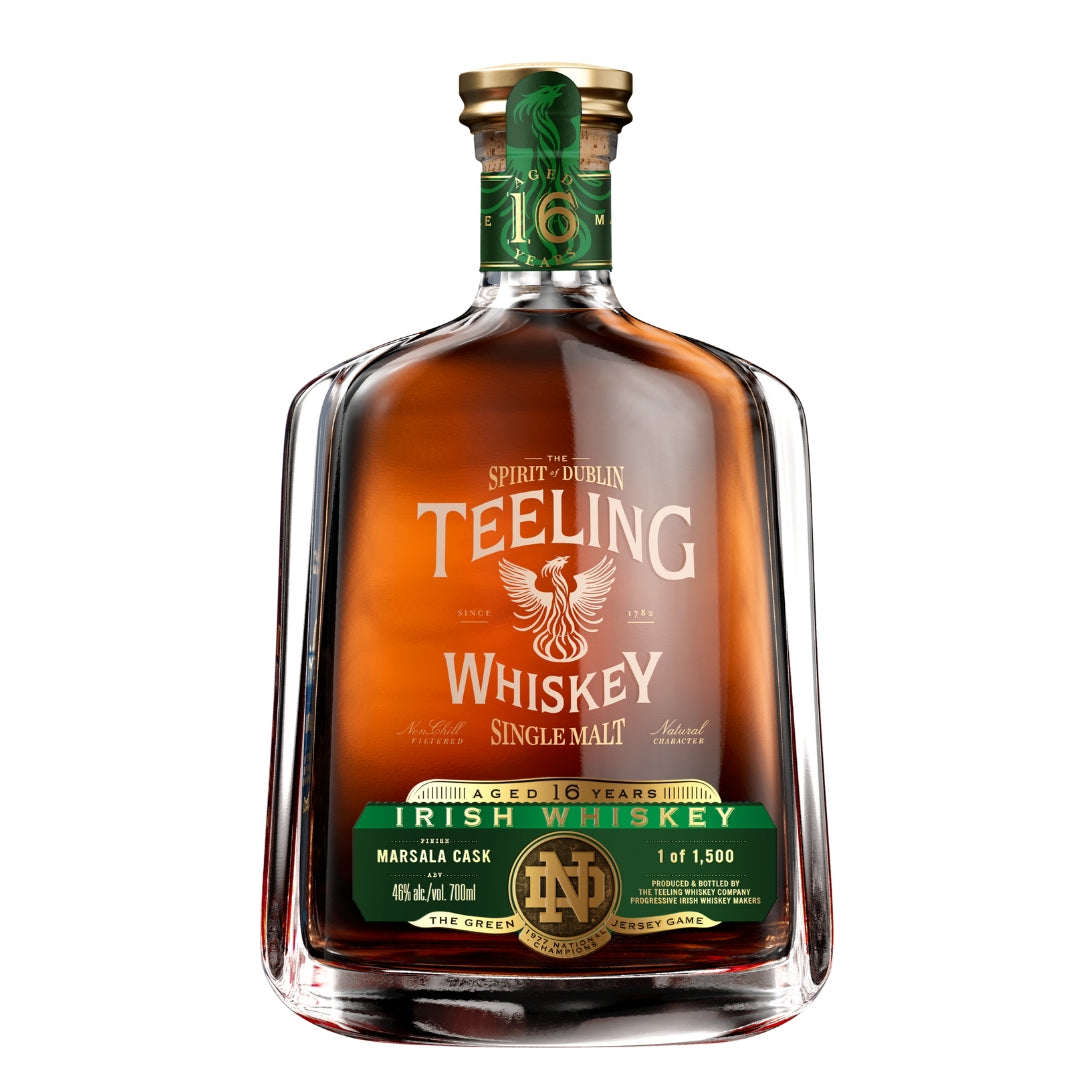 Teeling X Notre Dame Phoenix Legends Series No. 02 16 Year Old Logo En – Mission Trails Wine ...
