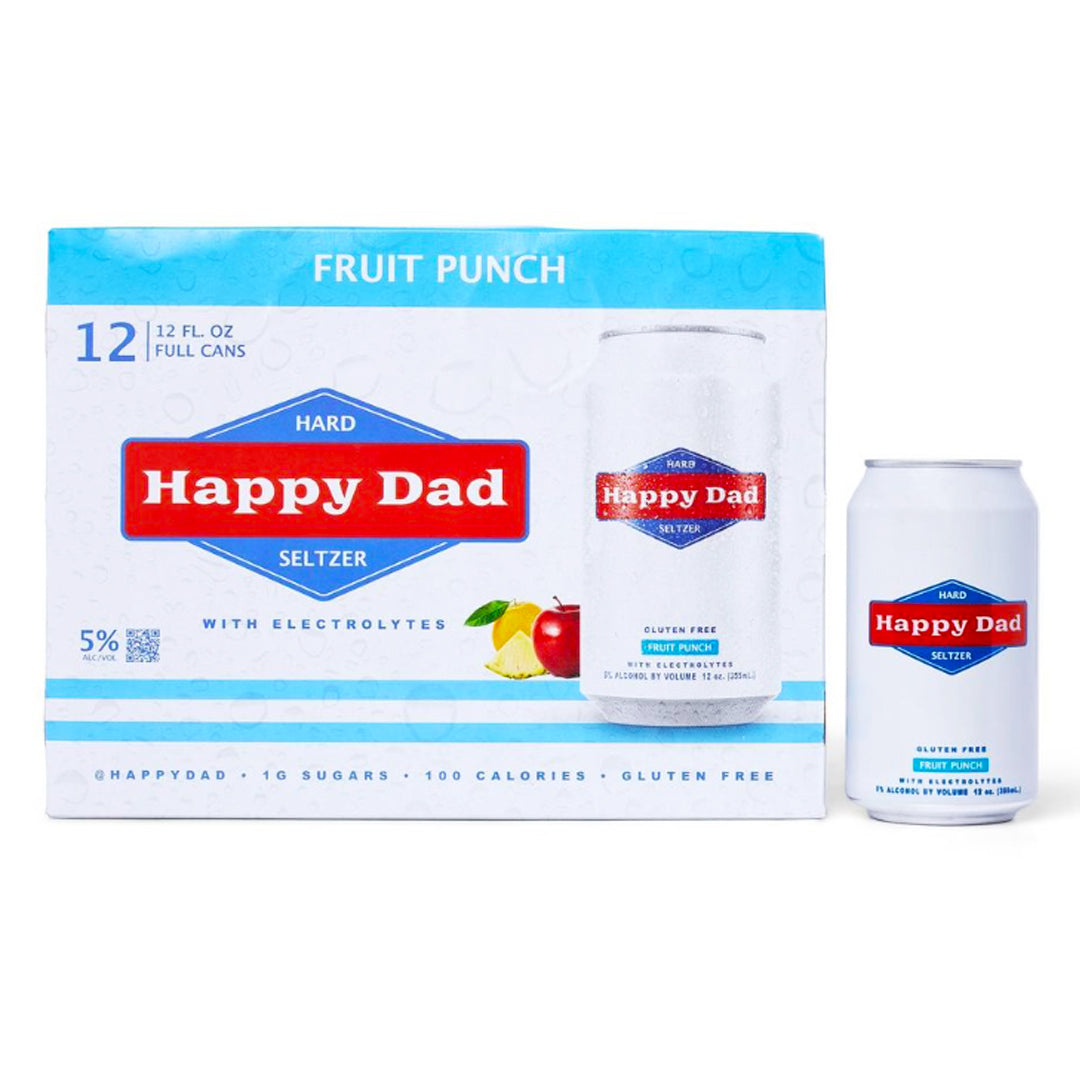 Happy Dad Hard Seltzer Fruit Punch 12pk Mission Trails Wine And Spirits