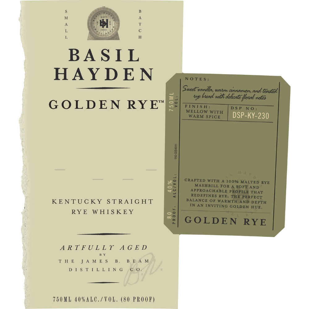 Basil Hayden Golden Rye – Mission Trails Wine & Spirits