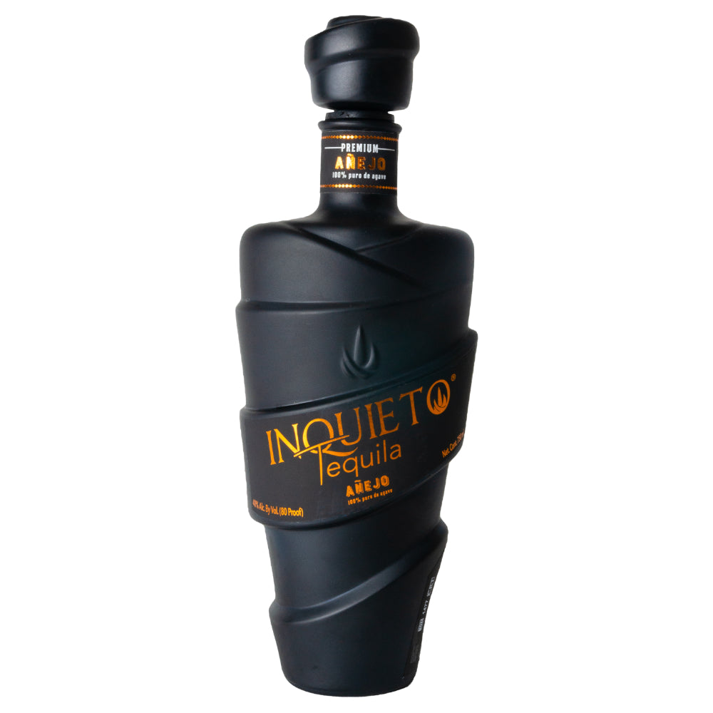 Inquieto Anejo Black Tequila – Mission Trails Wine & Spirits