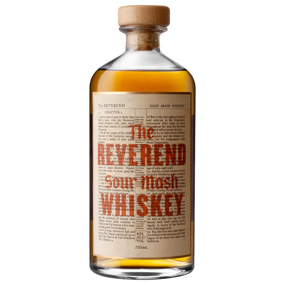 The Reverend Sour Mash Whiskey – Mission Trails Wine & Spirits
