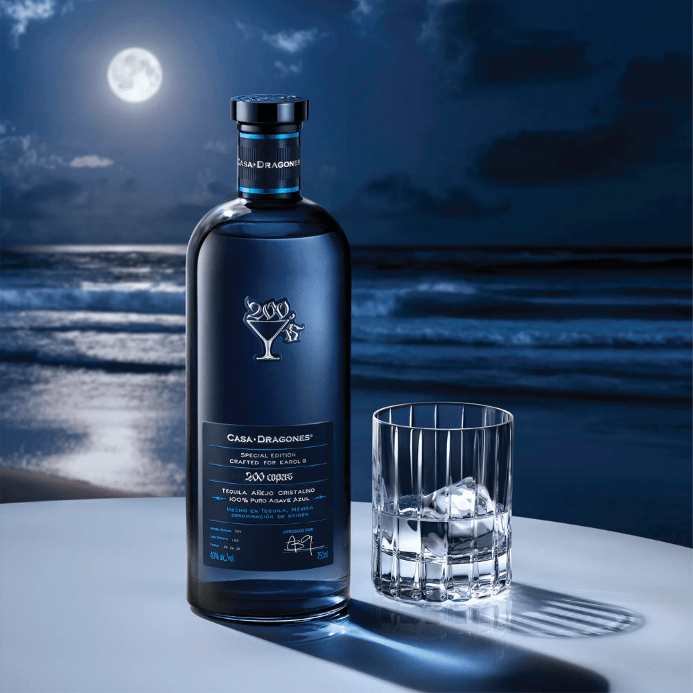 Casa Dragones X Karol G '200 Copas' Cristalino Tequila W/ Engraved Bic ...