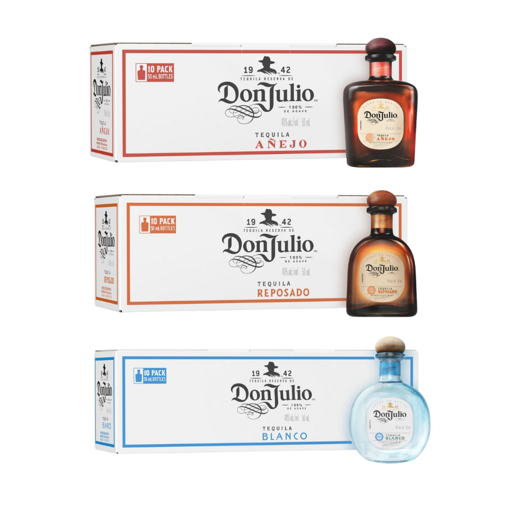 Don Julio Blanco, Reposado, & Añejo 10 Pack Bundle 50ml – Mission ...