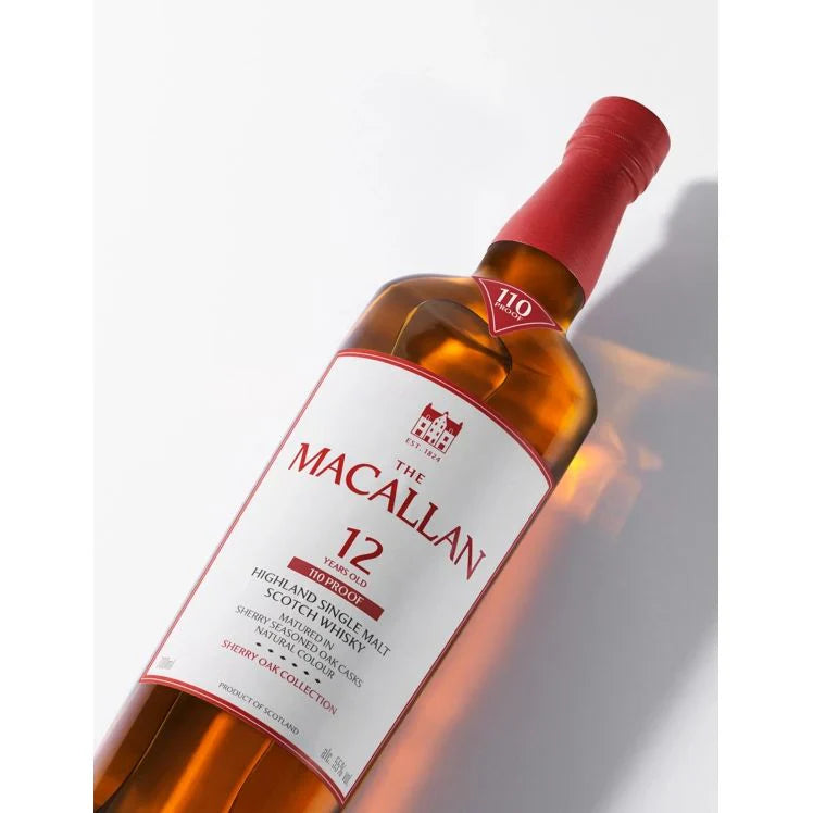 The Macallan 12 Year Sherry Oak Cask 110 Proof – Mission Trails Wine ...