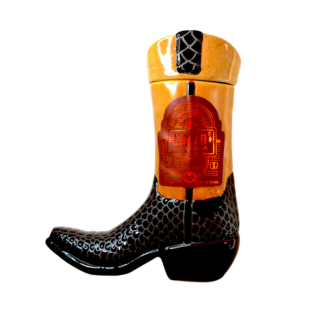Chula Parranda Extra Aged Ceramic Boot – Mission Trails Wine & Spirits